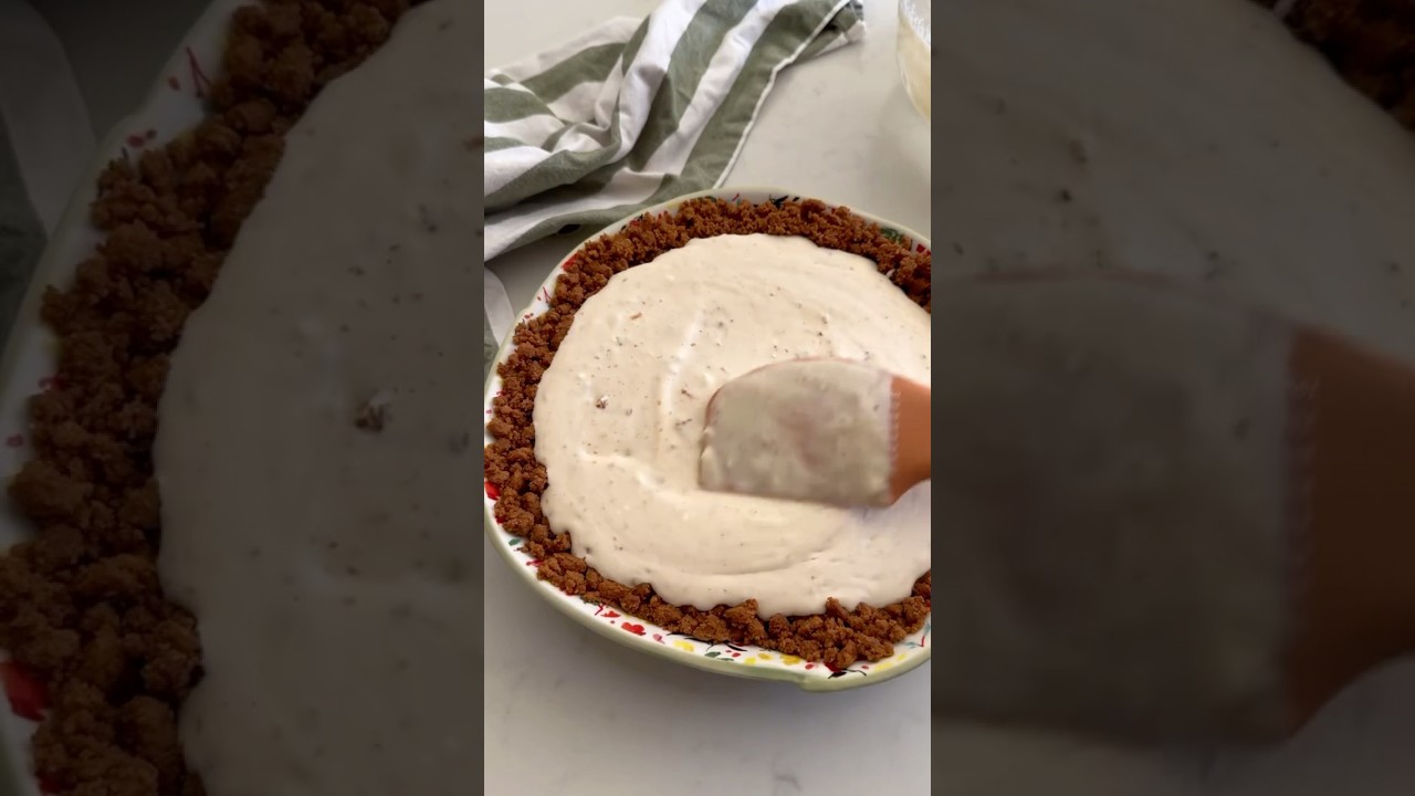 How to make this no bake gelato pie! #cheeselover #cheese #mascarpone # ...