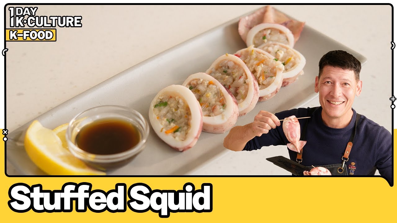 [1DAY 1K-CULTURE: K-FOOD] Stuffed Squid (Ojingeo Sundae) Recipe with ...