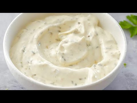 Best Homemade Ranch Sauce Recipe | How to Make Ranch Dressing | Creamy ...