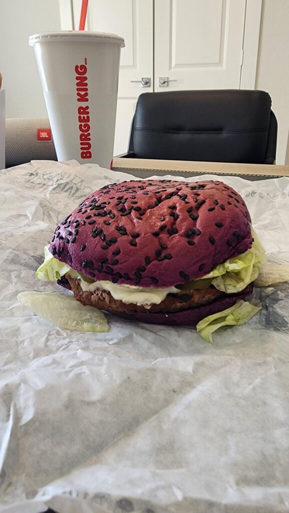 Wednesday's Whopper from BK - Dining and Cooking
