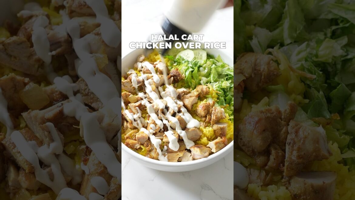 HALAL CART CHICKEN OVER RICE #recipe - Dining and Cooking