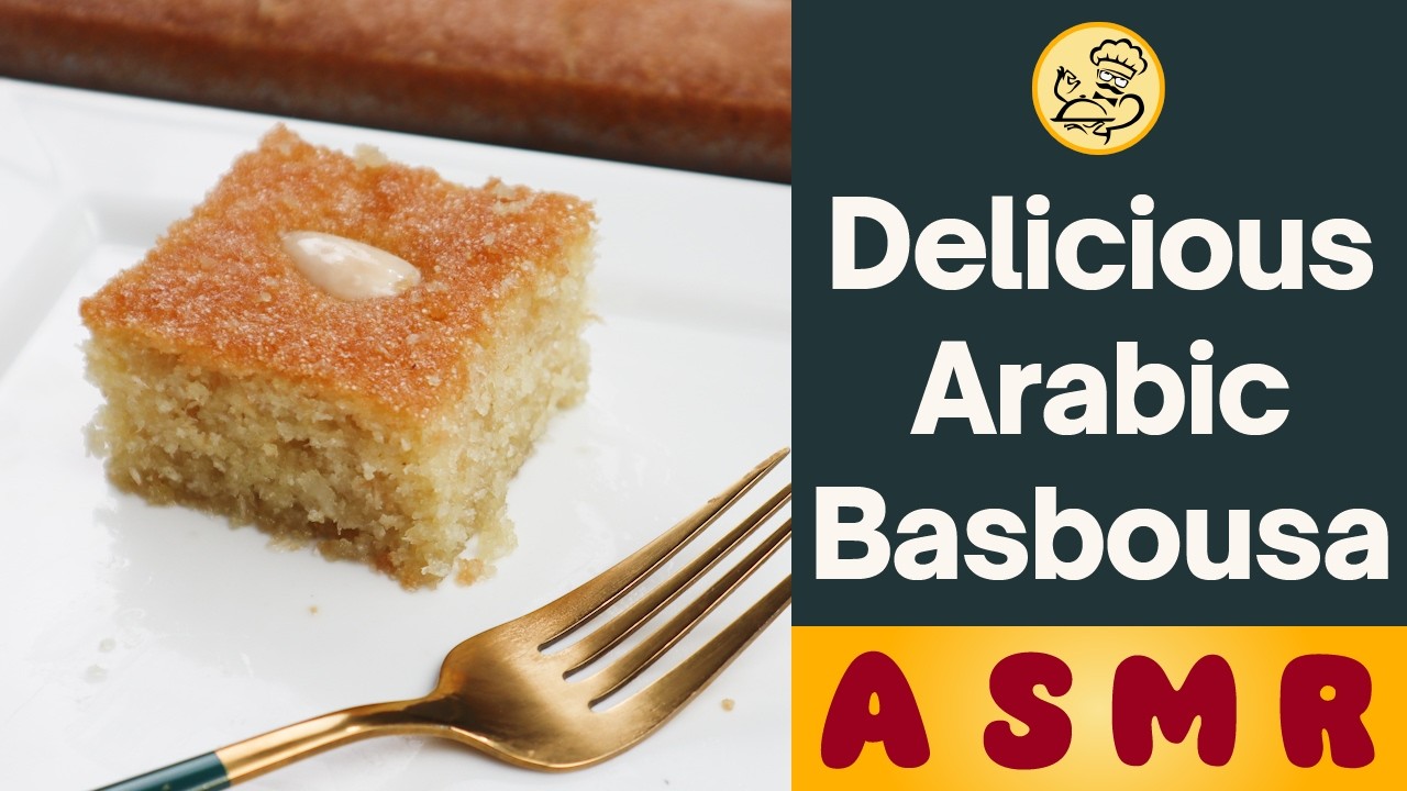 Classic Arabic Basbousa Sweet Semolina Recipe | Middle Eastern Semolina ...