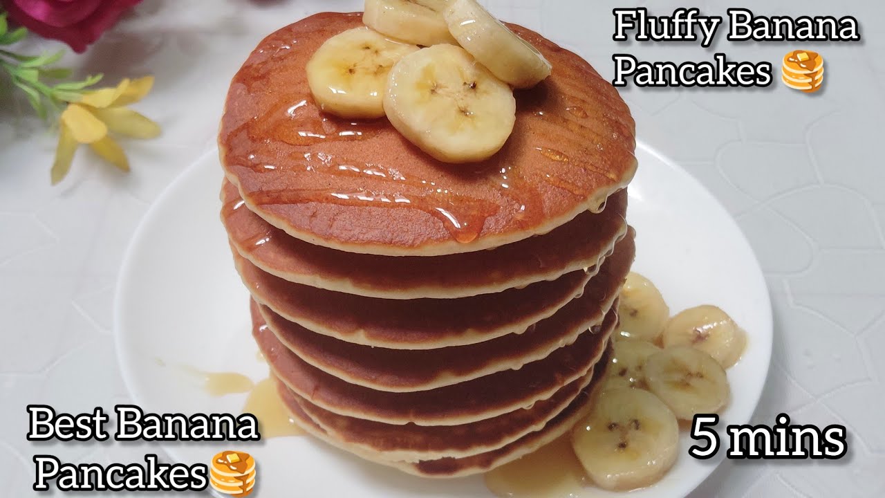 5 Minutes Banana Pancakes Recipe | How To Make Banana Pancakes in ...