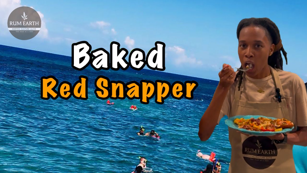 How to make oven baked red snapper | Easy fish recipe. Rum Earth Series ...