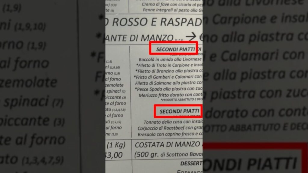 What are the meanings of Primi Piatti and Secondi Piatti in Italian ...