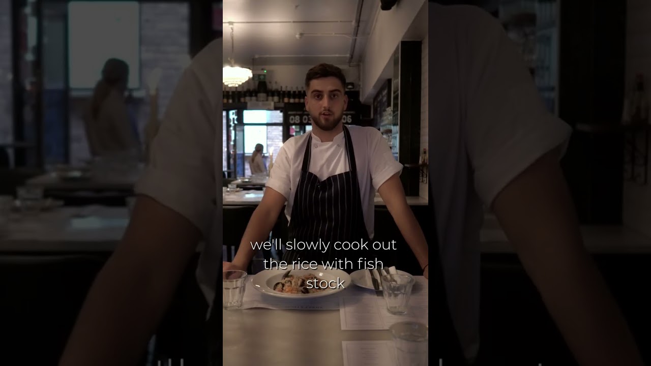 Chef Fraser Shows us how our classic seafood risotto dish is made ...