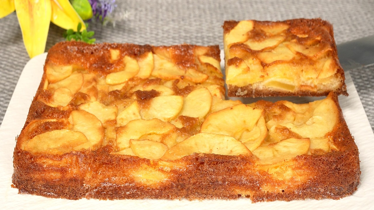 Kuchen in 5 Minute! Der berühmte deutsche Apfelkuchen, der in ihrem ...