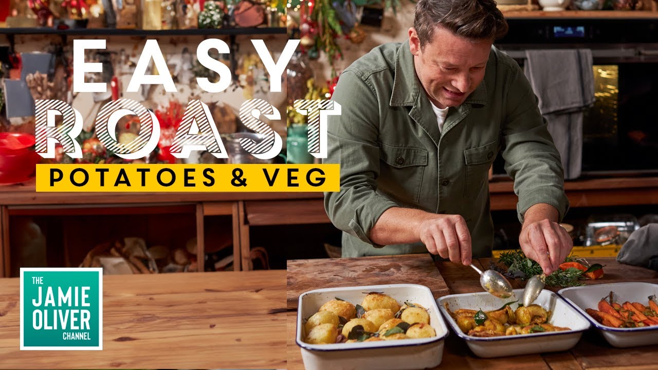 Easy Christmas Roast Potatoes & Roasted Vegetables - Dining and Cooking
