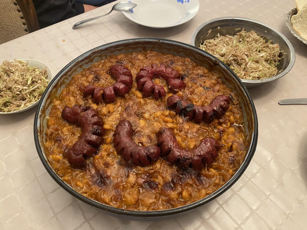 [OC] Prebranac, Serbian Baked Beans - Dining and Cooking