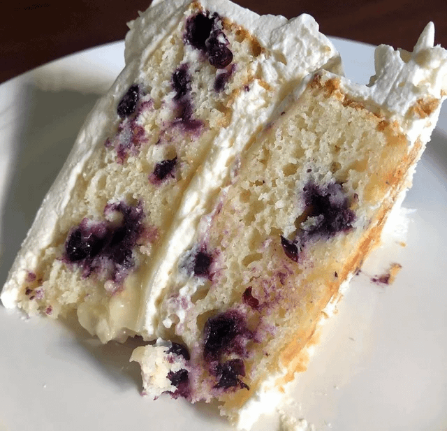[Homemade] Blueberry Lemon Mascarpone Cake - Dining and Cooking