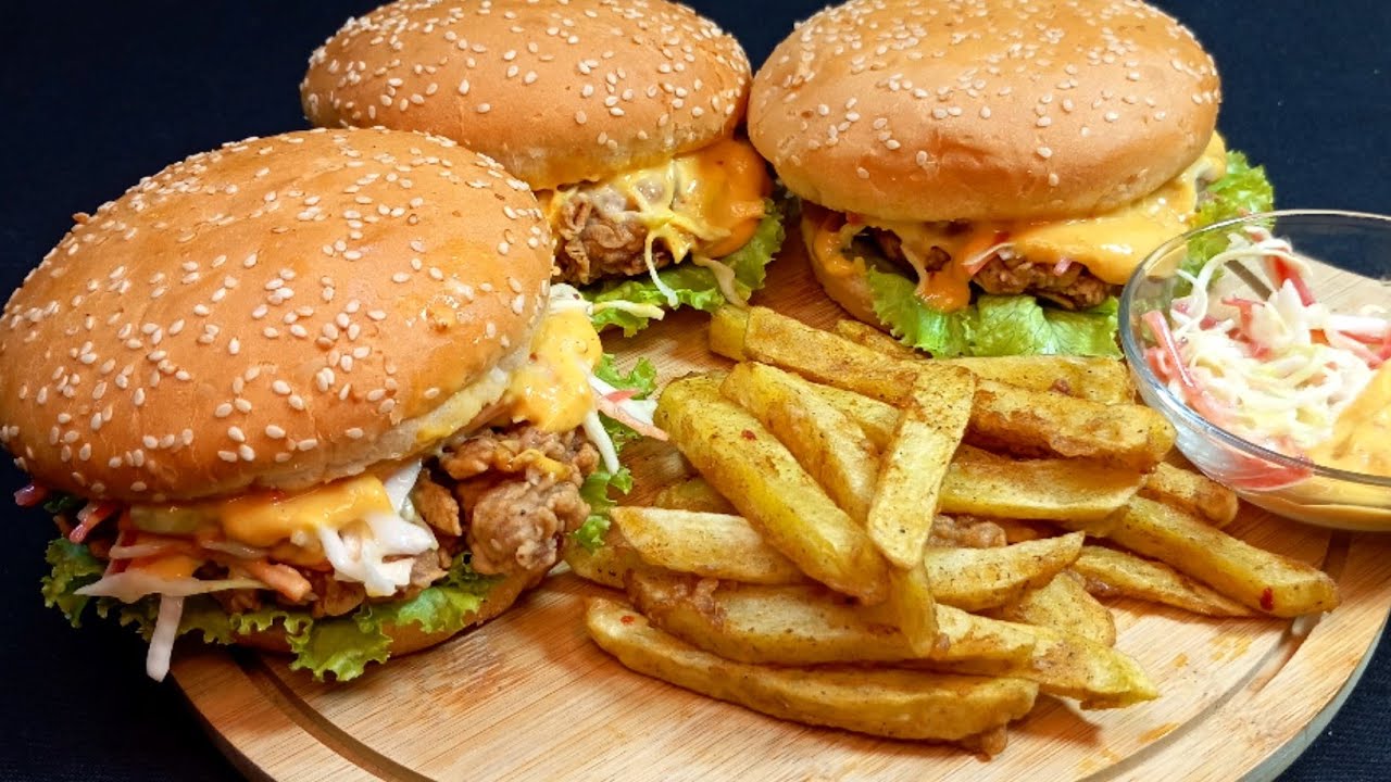 Zinger Burger Recipe | KFC Chicken Zinger Burger Recipe | How To Make ...