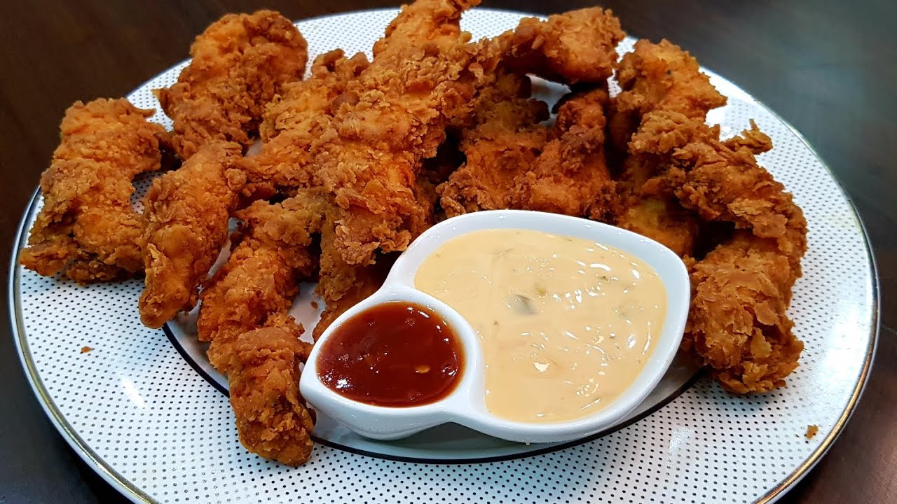 Chicken Tender Strips Recipe | Chicken Tenders | Spicy Juicy Chicken ...