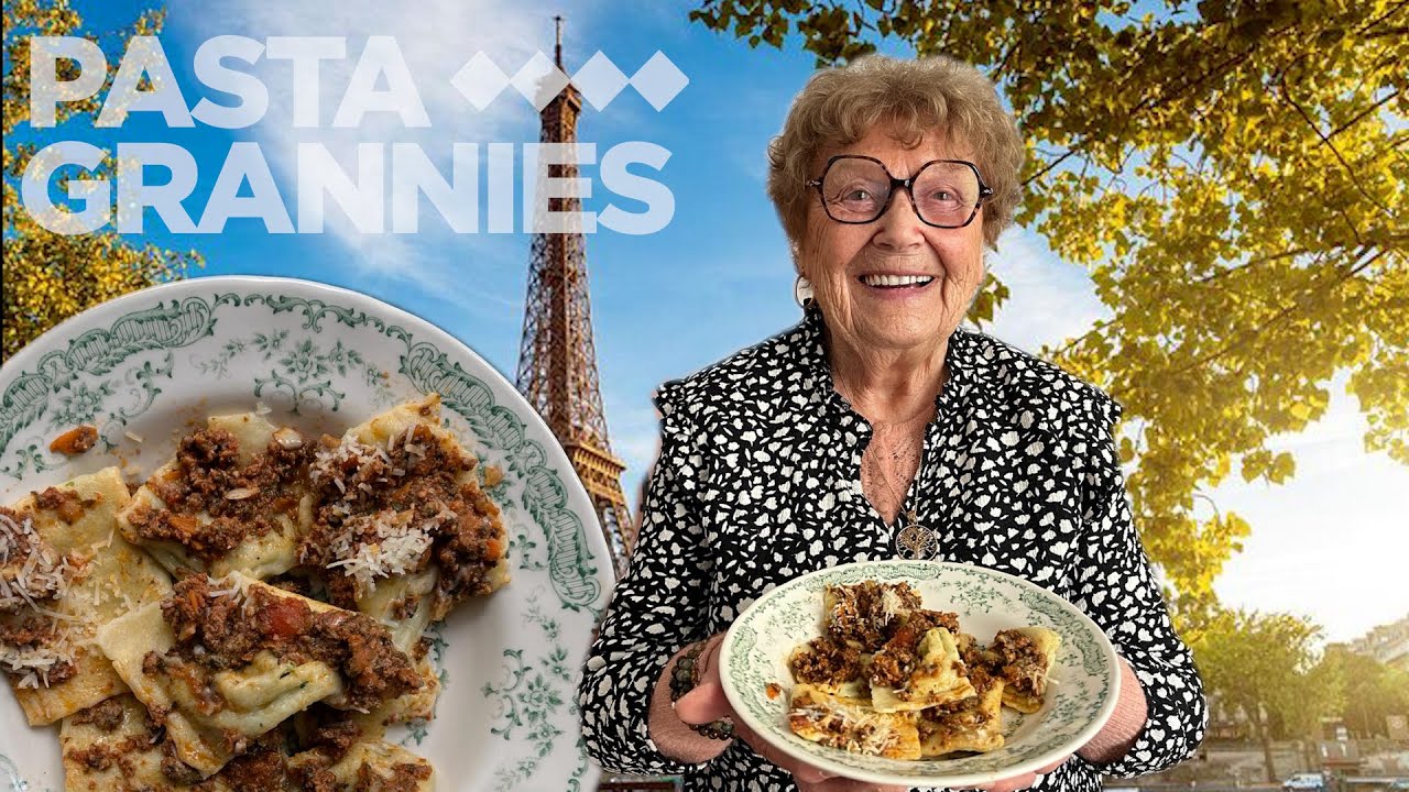 Spinach tortelli with ragù made by 92yr old Lina from Paris! | Pasta ...