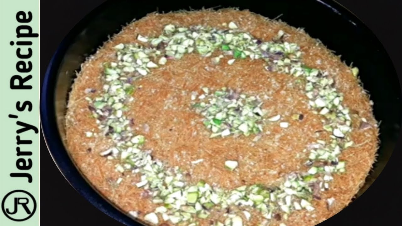 Instant Kunafa Recipe | Kunafa Without Oven | Arabic Dessert Kunafeh ...