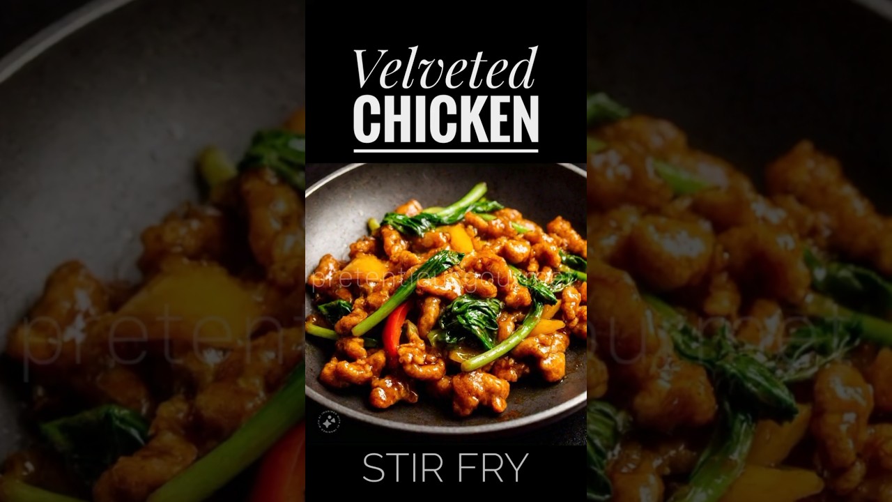 Velveted chicken stir fry in oyster sauce - Dining and Cooking