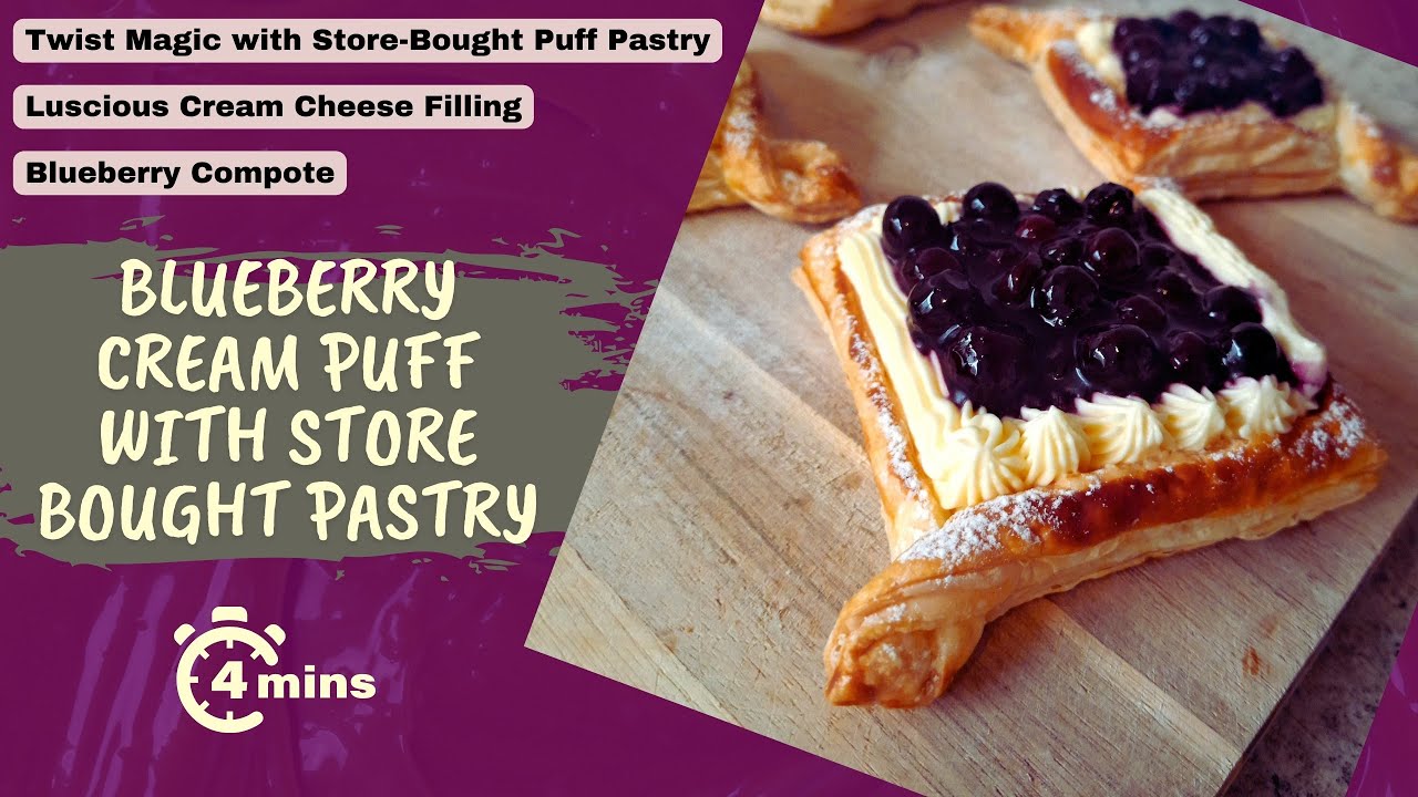 Blueberry Cream Cheese Puff Pastry | blueberry cream cheese danish ...