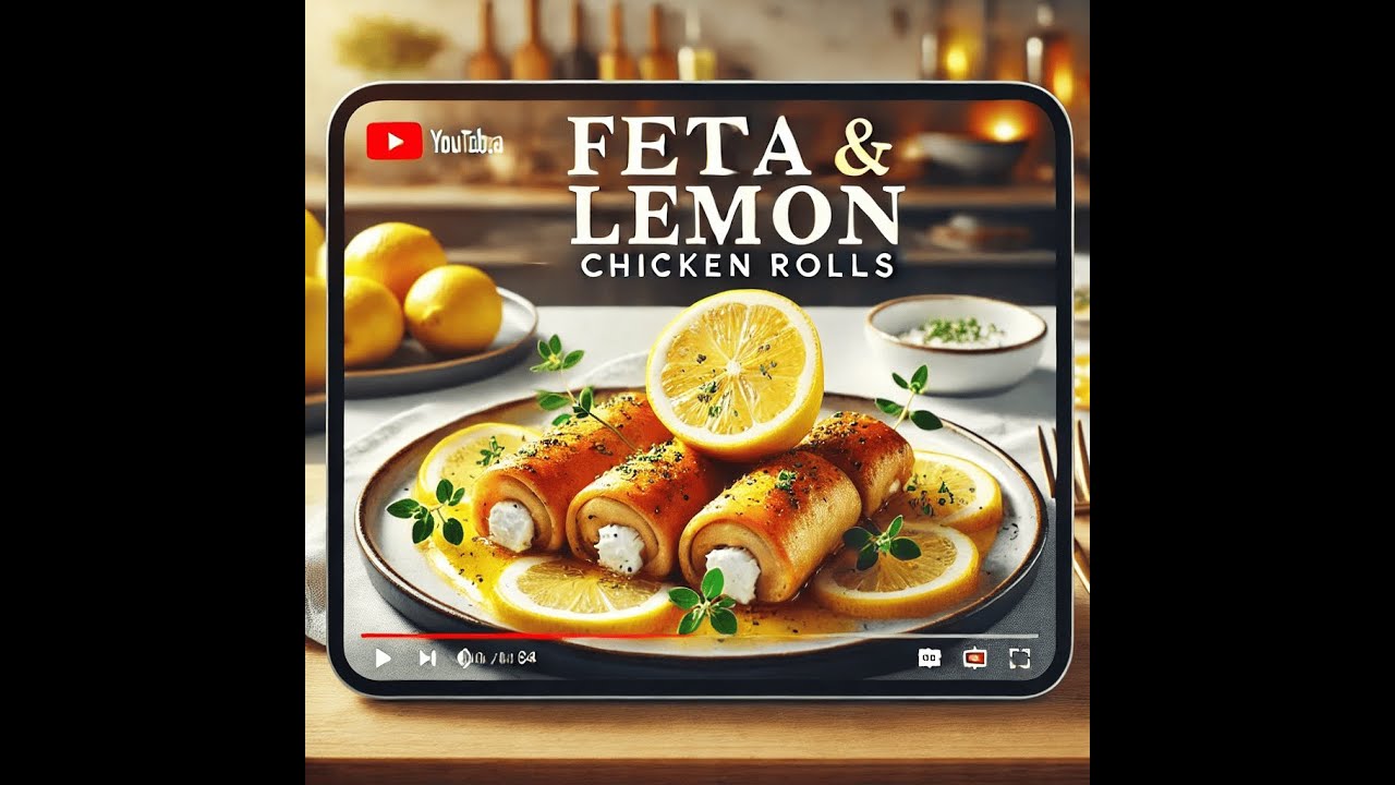 Greek Italian Fusion Recipe Feta and Lemon Chicken Rolls Hidden Flavors ...