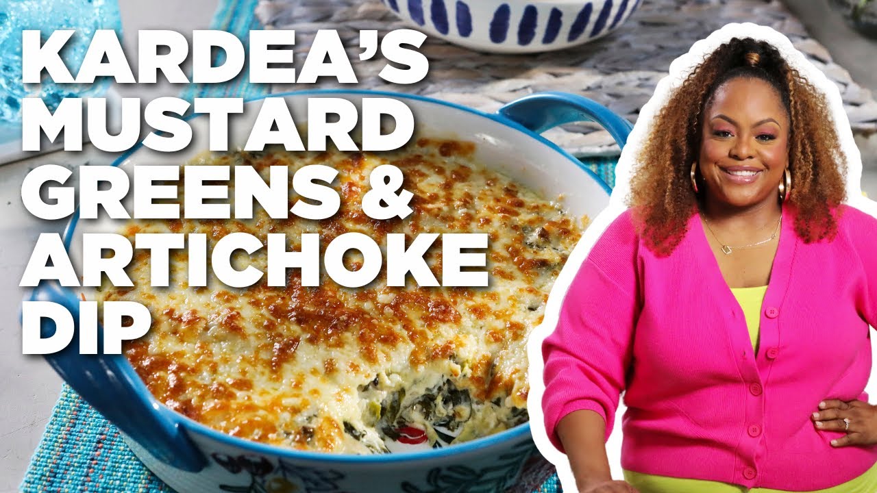 Kardea Brown's Mustard Greens and Artichoke Dip | Delicious Miss Brown ...