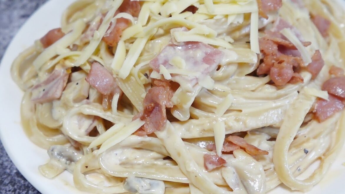 CREAMY CARBONARA Recipe Filipino Style (Budget-friendly Pinoy Style ...