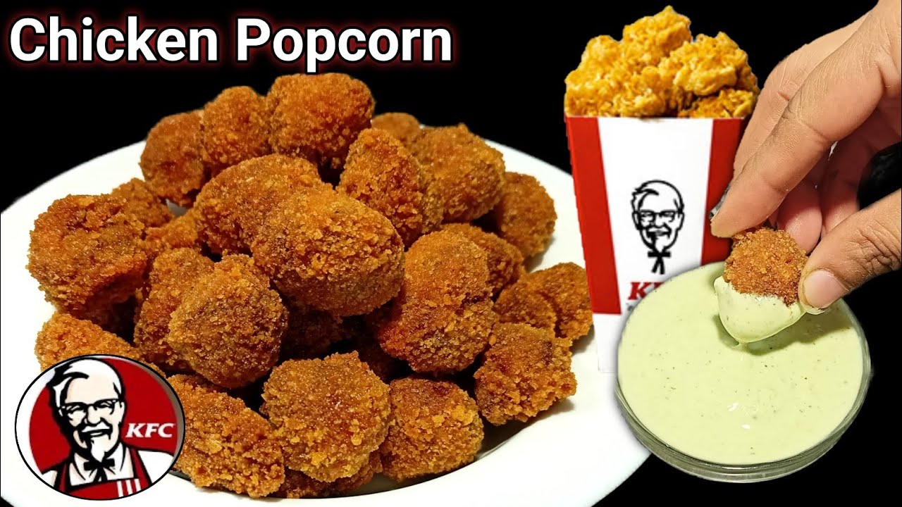 KFC Style Chicken Popcorn | Crispy Chicken Popcorn Recipe | Quick ...