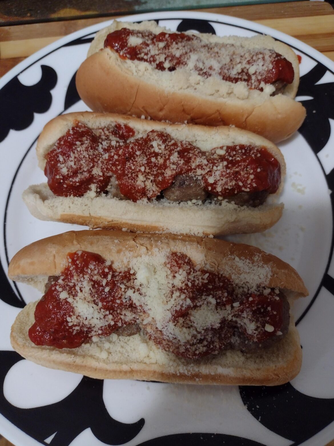 Vodka inspired me to make these mini meatball subs on hot dog buns ...