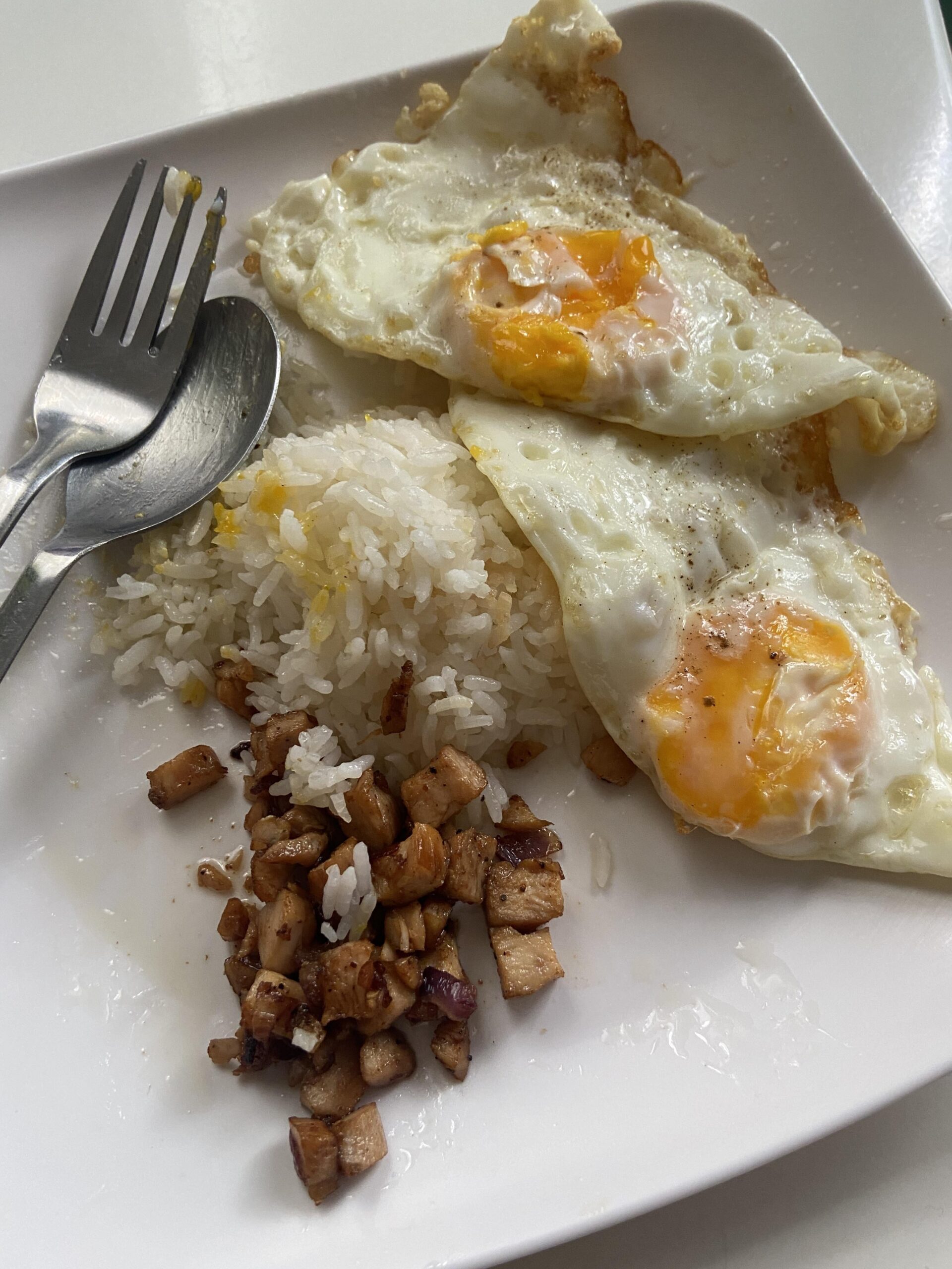 Garlic rice, pork, and two eggs are some of the best breakfast dishes ...