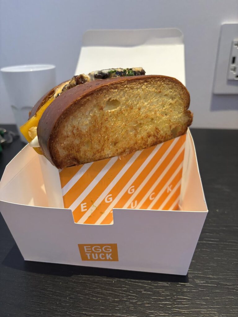 Egg Tuck Spicy Royal West Breakfast Sandwich - Dining and Cooking