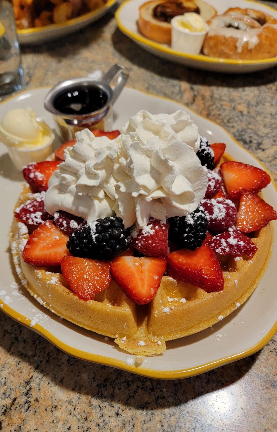 Triple Berry Waffle - Dining and Cooking
