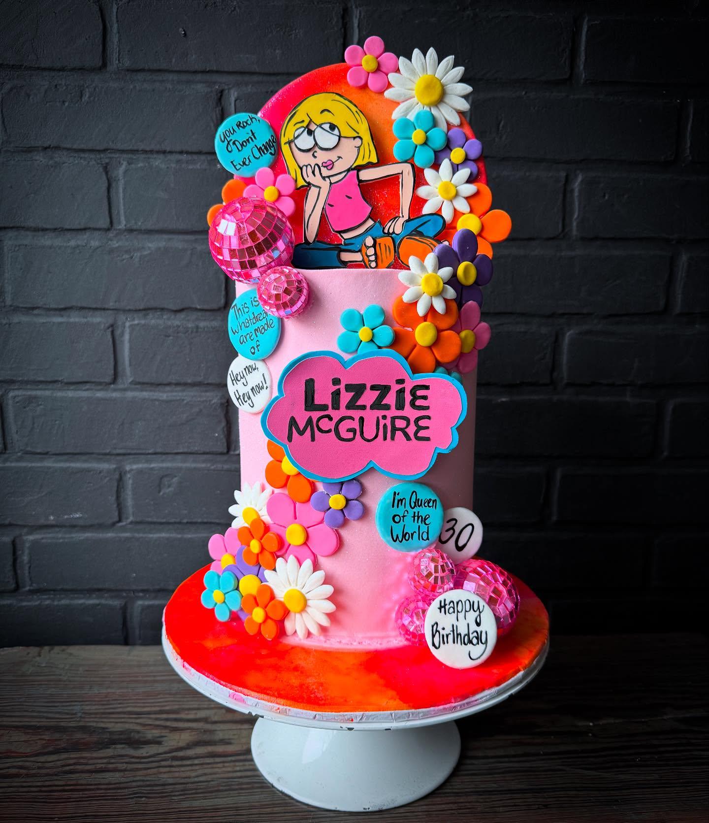 Lizzie McGuire cake-as a millenial girl who grew up loving Lizzie, I ...