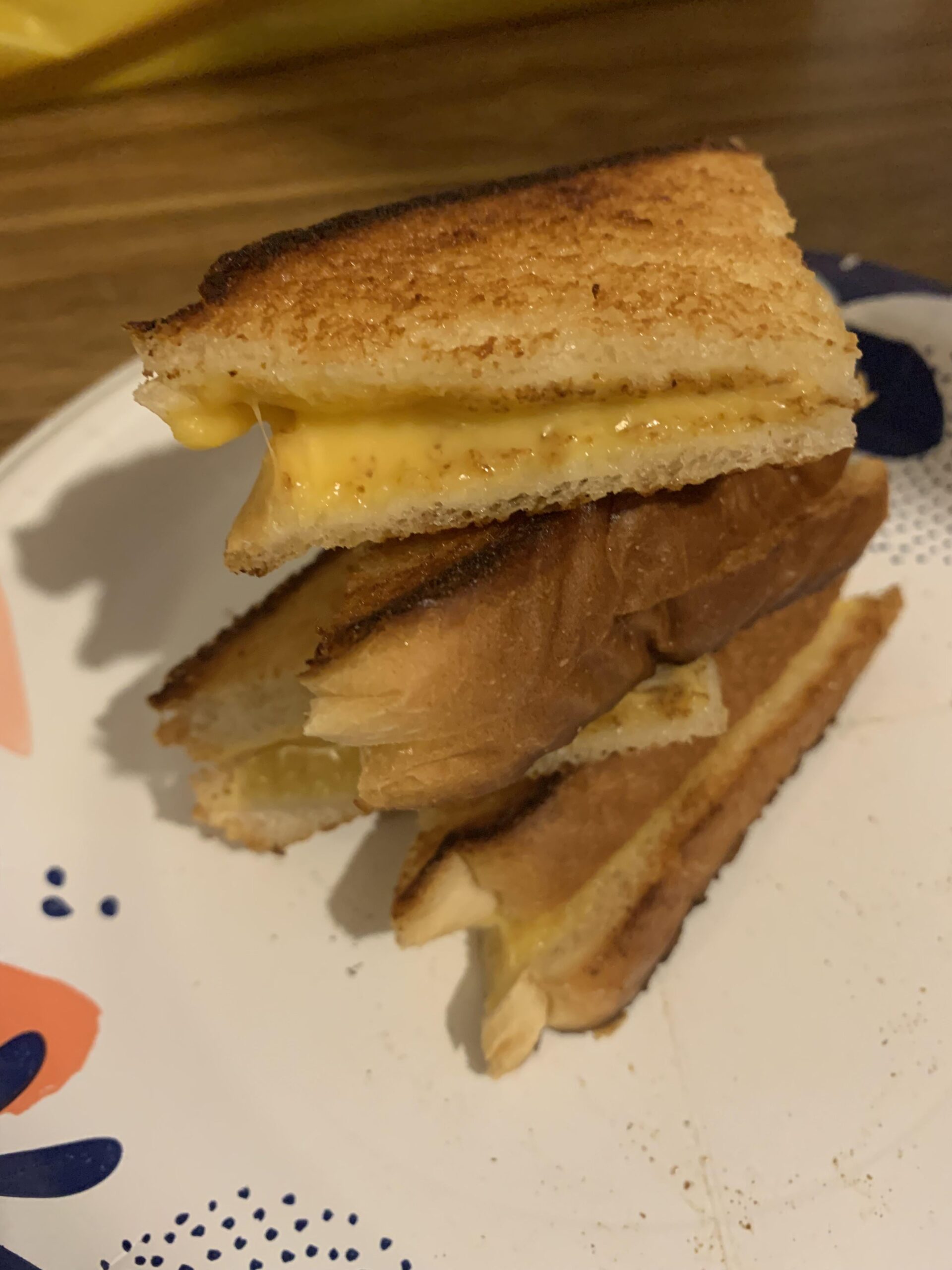 “Leaning tower of grilled cheese” - Dining and Cooking