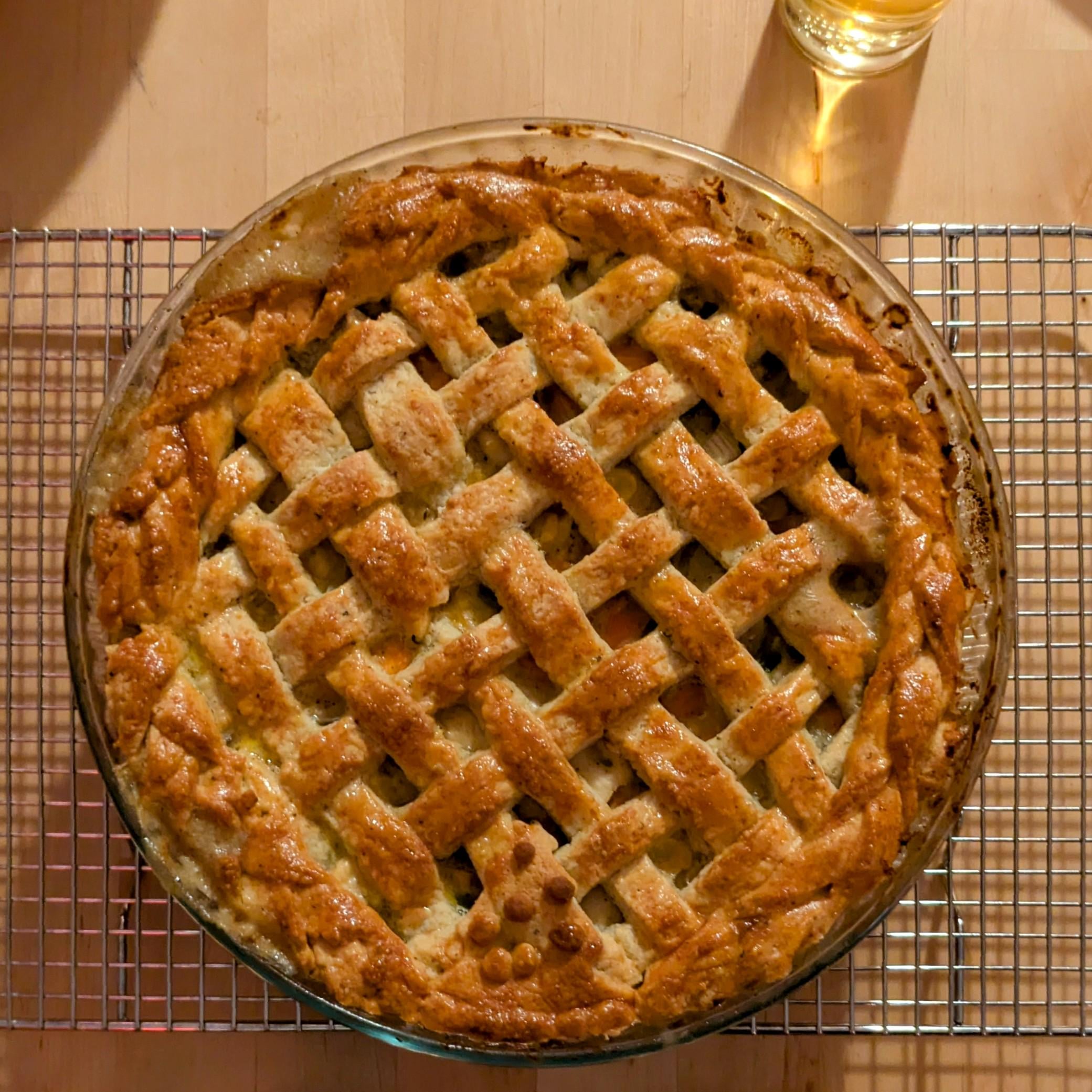 Are Meat Pies Welcome? This is a Garlic Chicken Pot Pie with a Parmesan ...