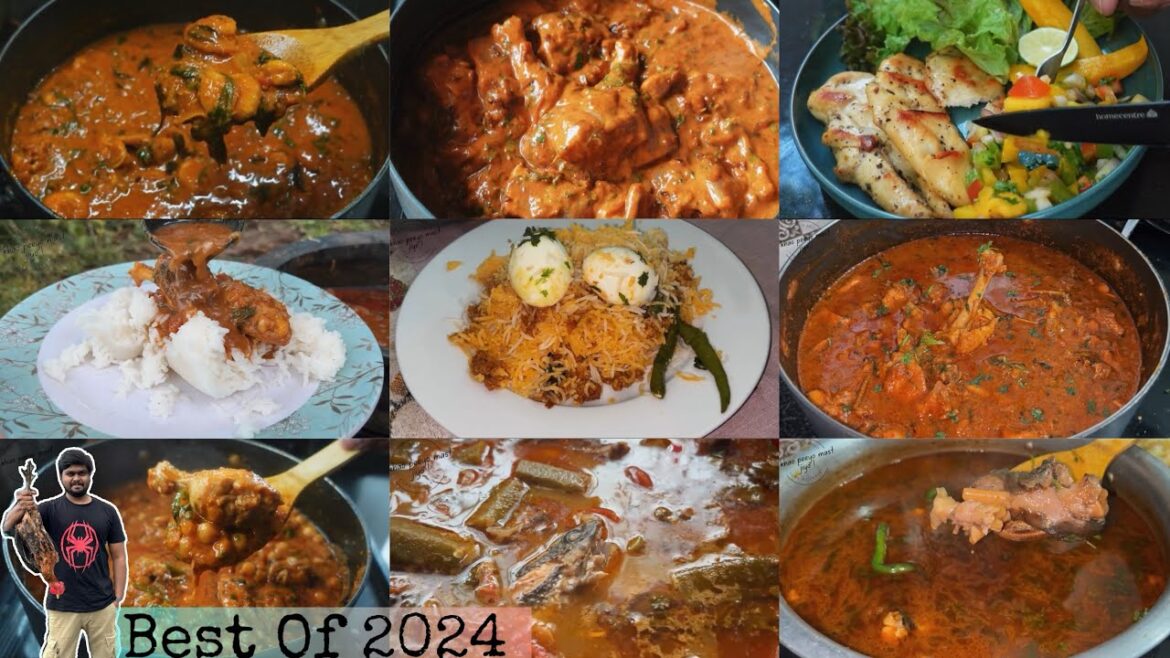 Best Of 2024 Recipes | Chicken Mutton Fish Prawns And Some Amazing ...