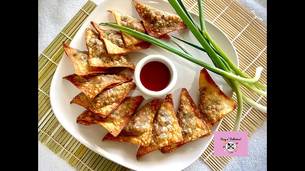 Chicken Wonton Packets | Chicken Packets | Chicken Appetizer | Party ...