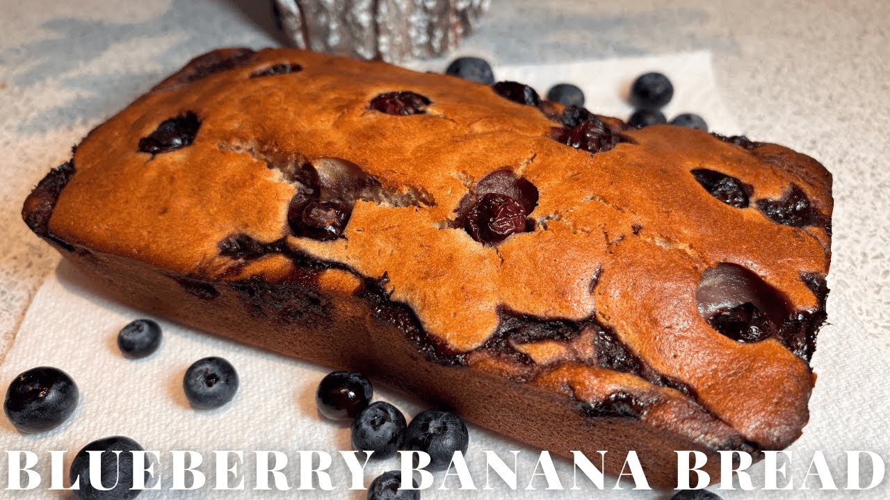 Easy And Moist Blueberry Banana Bread Recipe - Dining and Cooking