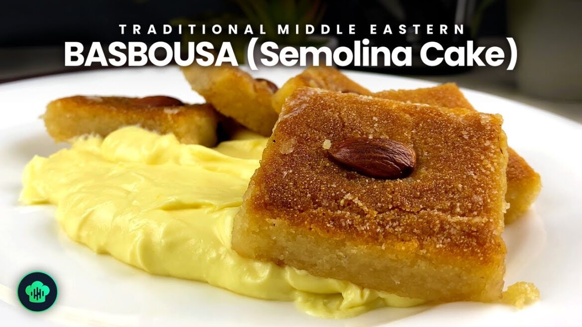 Delicious BASBOUSA Recipe ASMR | How to Make Traditional Middle Eastern ...