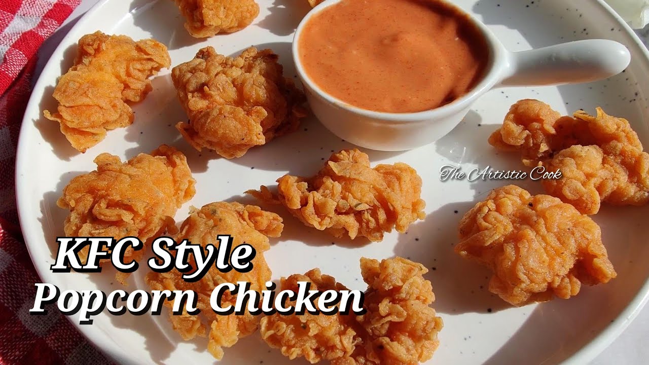 KFC Popcorn Chicken Recipe | KFC Style Chicken Popcorn | Crispy Fried ...