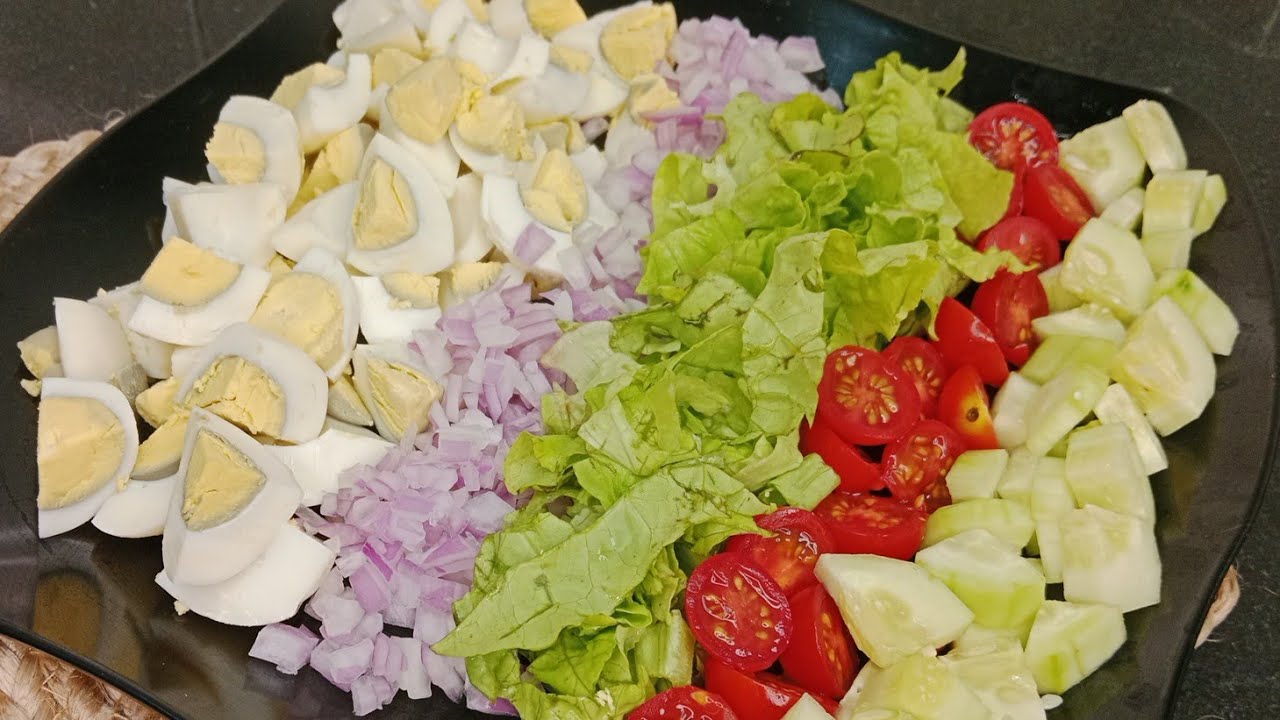 The Ultimate High Protein Salad | Egg and Chickpea Salad | Dinner ...