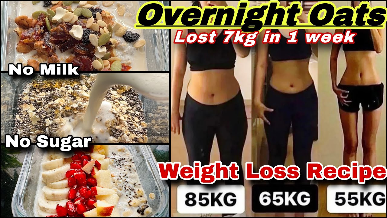 Overnight Oats for Weight Loss| Overnight Oats and Chia Seeds Recipe ...