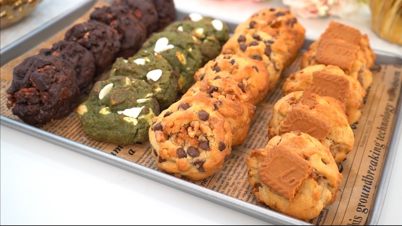 One Cookie Dough in 4 Flavors New York Style Cookie - Dining and Cooking