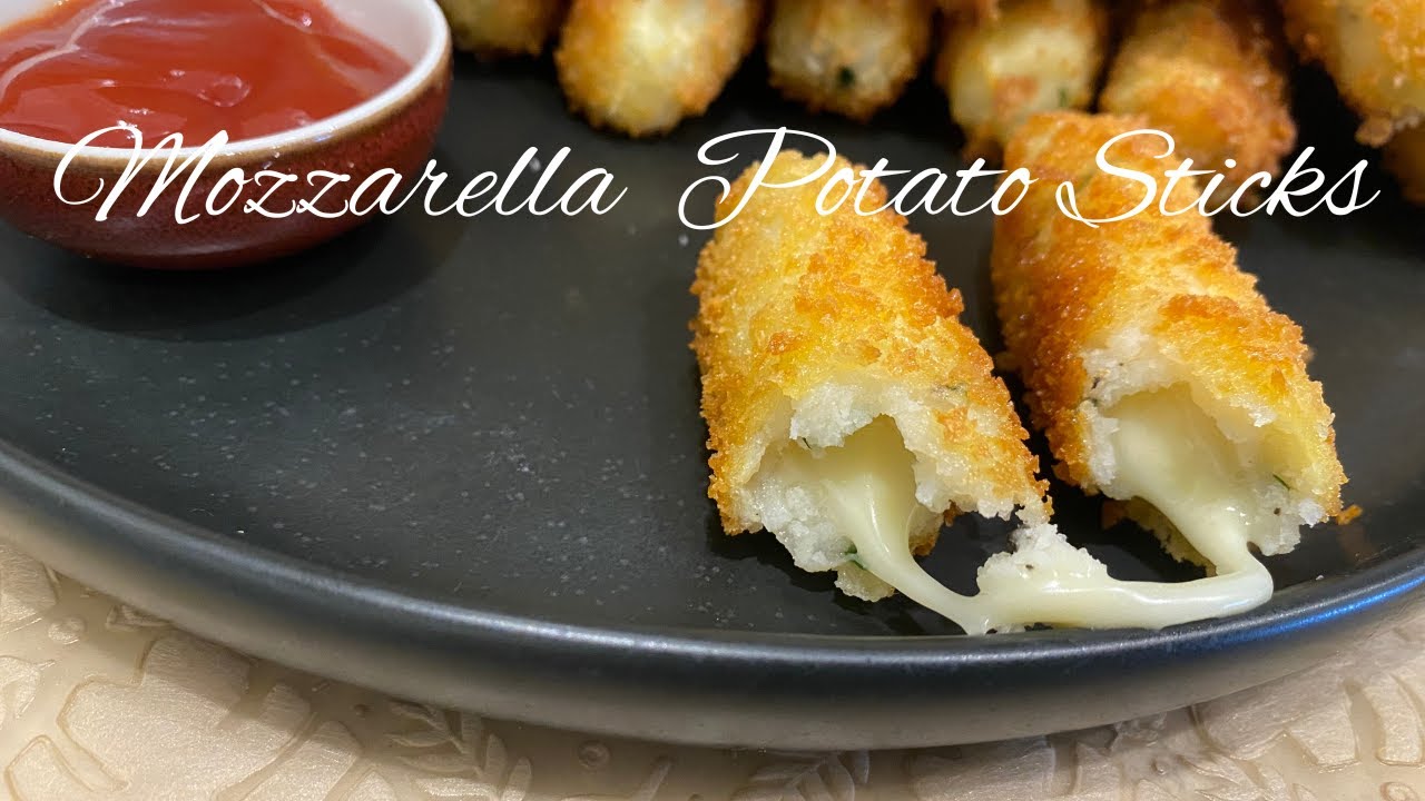 Mozzarella Potato Sticks | How to Make Crispy Mozzarella Potato Sticks ...