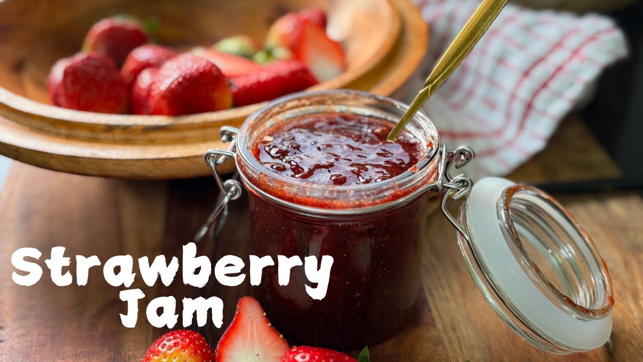 Strawberry Jam | 3 Ingredients Recipe | Easy Strawberry Jam Recipe | How to make Strawberry Jam ...