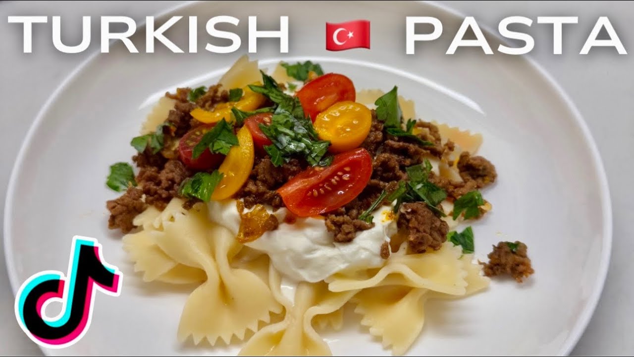 How to make TIKTOK Turkish Pasta! VIRAL TIKTOK Recipe - Dining and Cooking