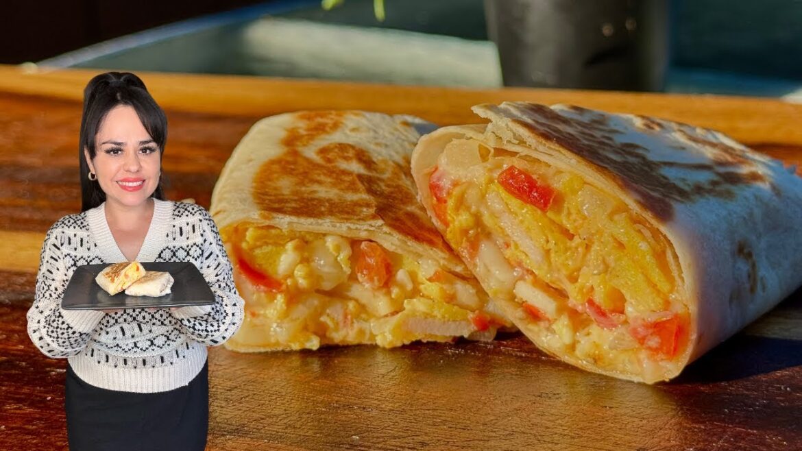 COMO HACER UN BURRITO DE DESAYUNO / UNOS BURRITOS DE HUEVO Y JAMÓN ...