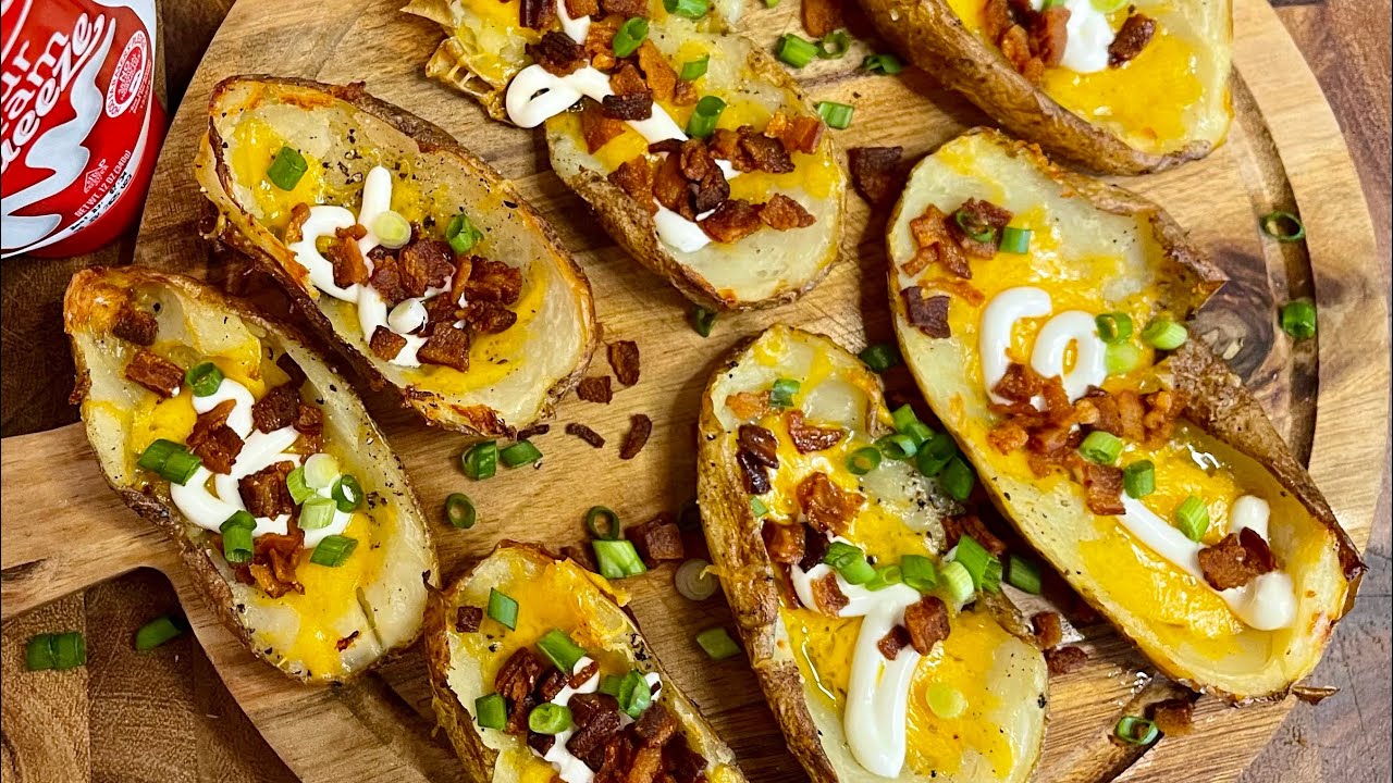 Game Ready Potato Skins- The Lazy Girls Kitchen - Dining and Cooking