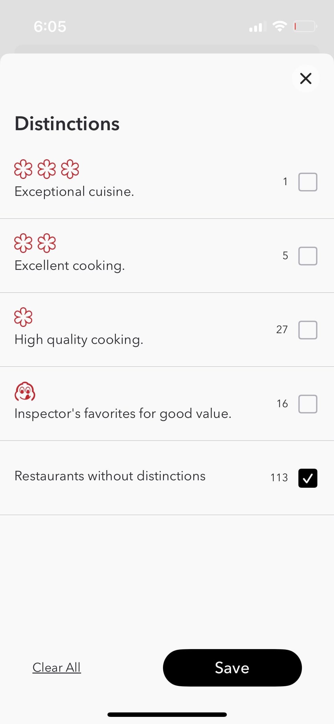 Can someone explain the Michelin listed restaurants that are ‘without ...