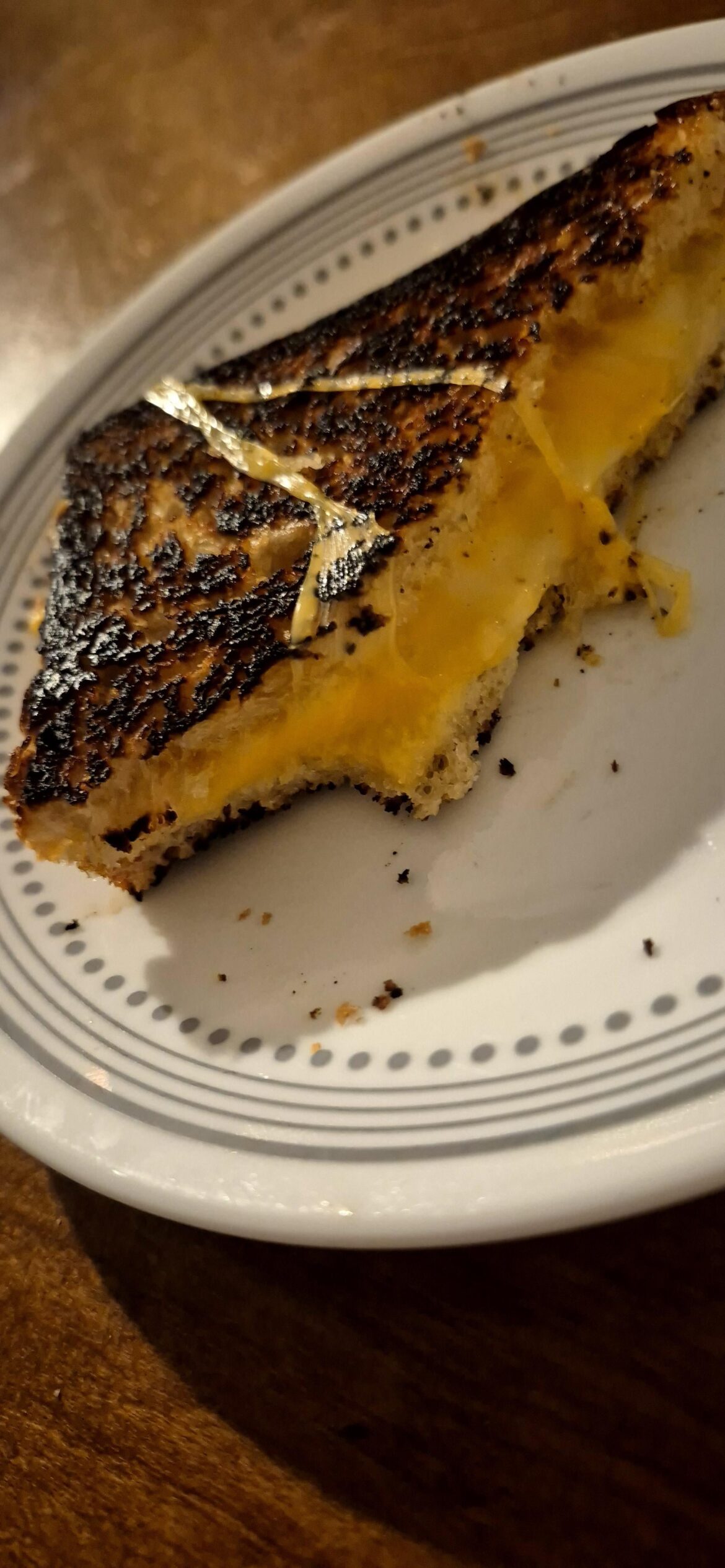 First loaf of bread cane out perfect:) here's a grilled cheese i made ...