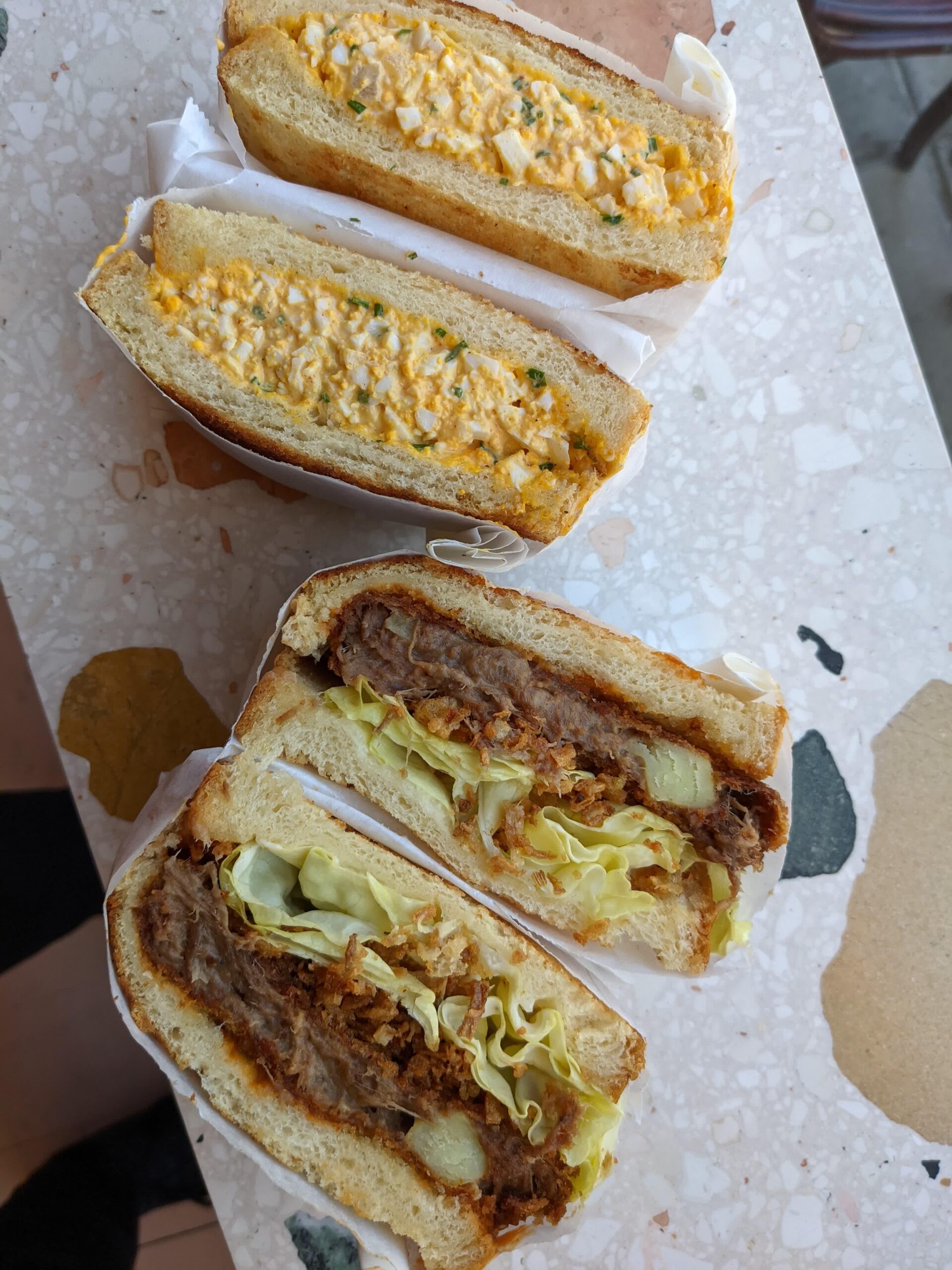 [I ate] Filipino Corn Beef Hash Sando and Egg Sando - Dining and Cooking