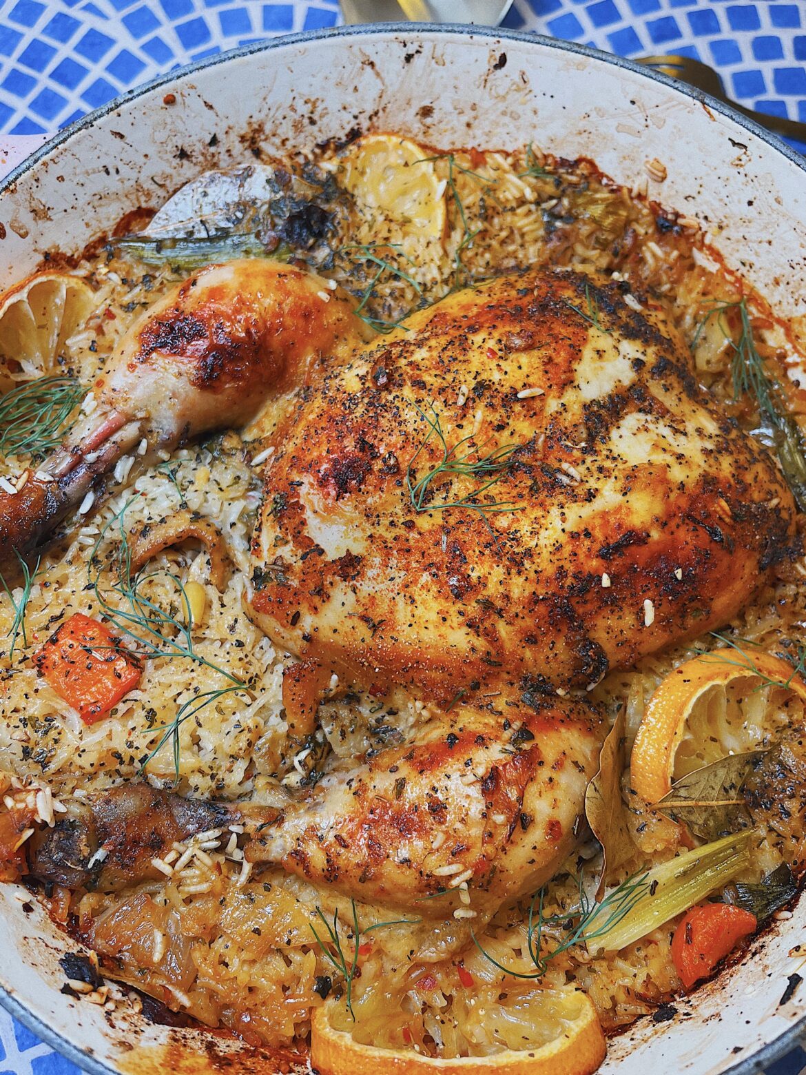 [homemade] One Pot whole chicken & rice - Dining and Cooking