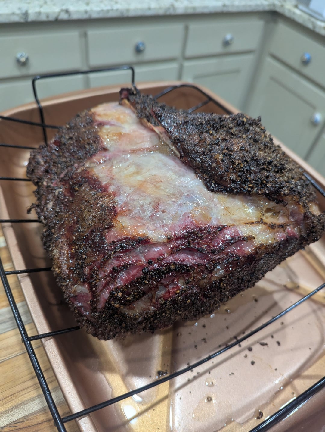 Why is my prime rib's bark falling off? - Dining and Cooking