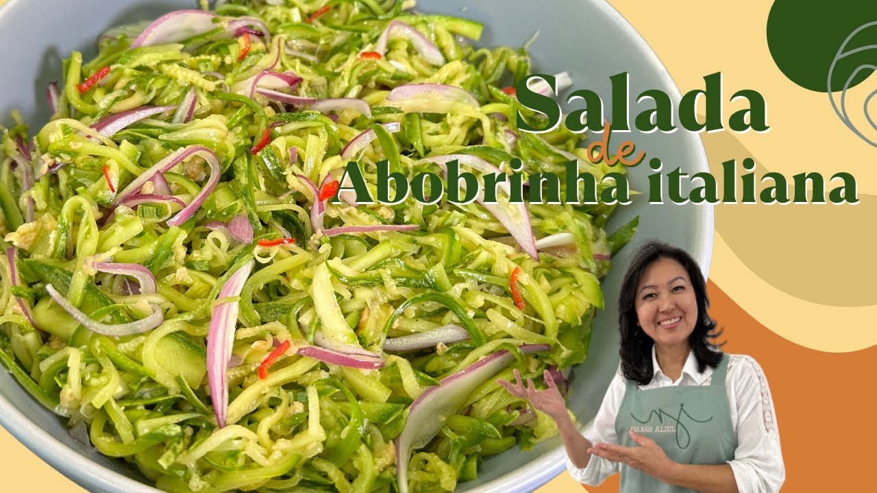 SALADA DE ABOBRINHA ITALIANA | Salada refrescante, saborosa e rápida de ...